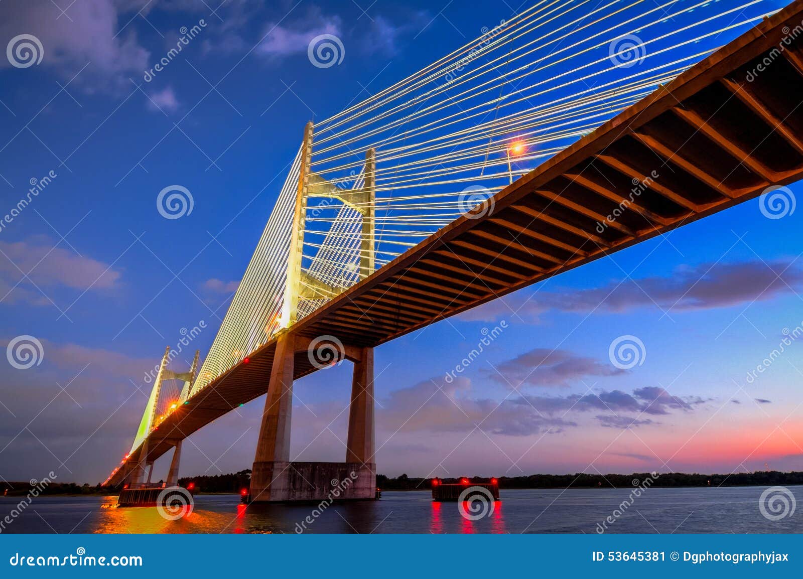 Jacksonville Bridge Stock Image | CartoonDealer.com #50661067