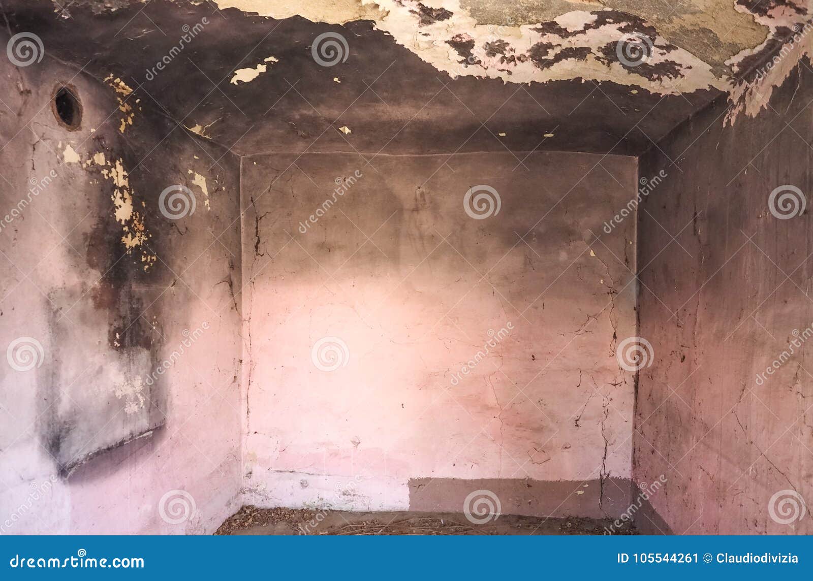 Damp Moisture on Wall and Ceiling Stock Image - Image of architecture ...