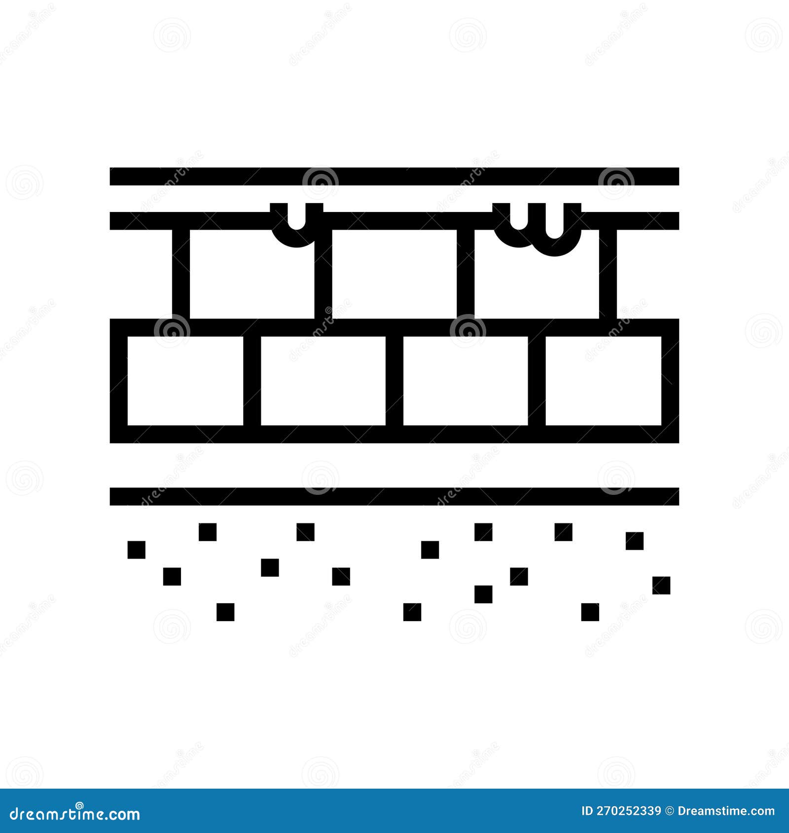 Damp Proof Course Building House Line Icon Vector Illustration Stock ... Damp Proof Course Building House Line Icon Vector Illustration Stock ...