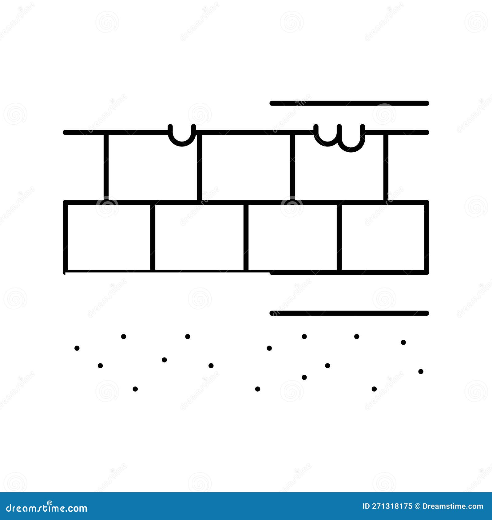 Damp Proof Course Building House Line Icon Vector Illustration Stock ... Damp Proof Course Building House Line Icon Vector Illustration Stock ...