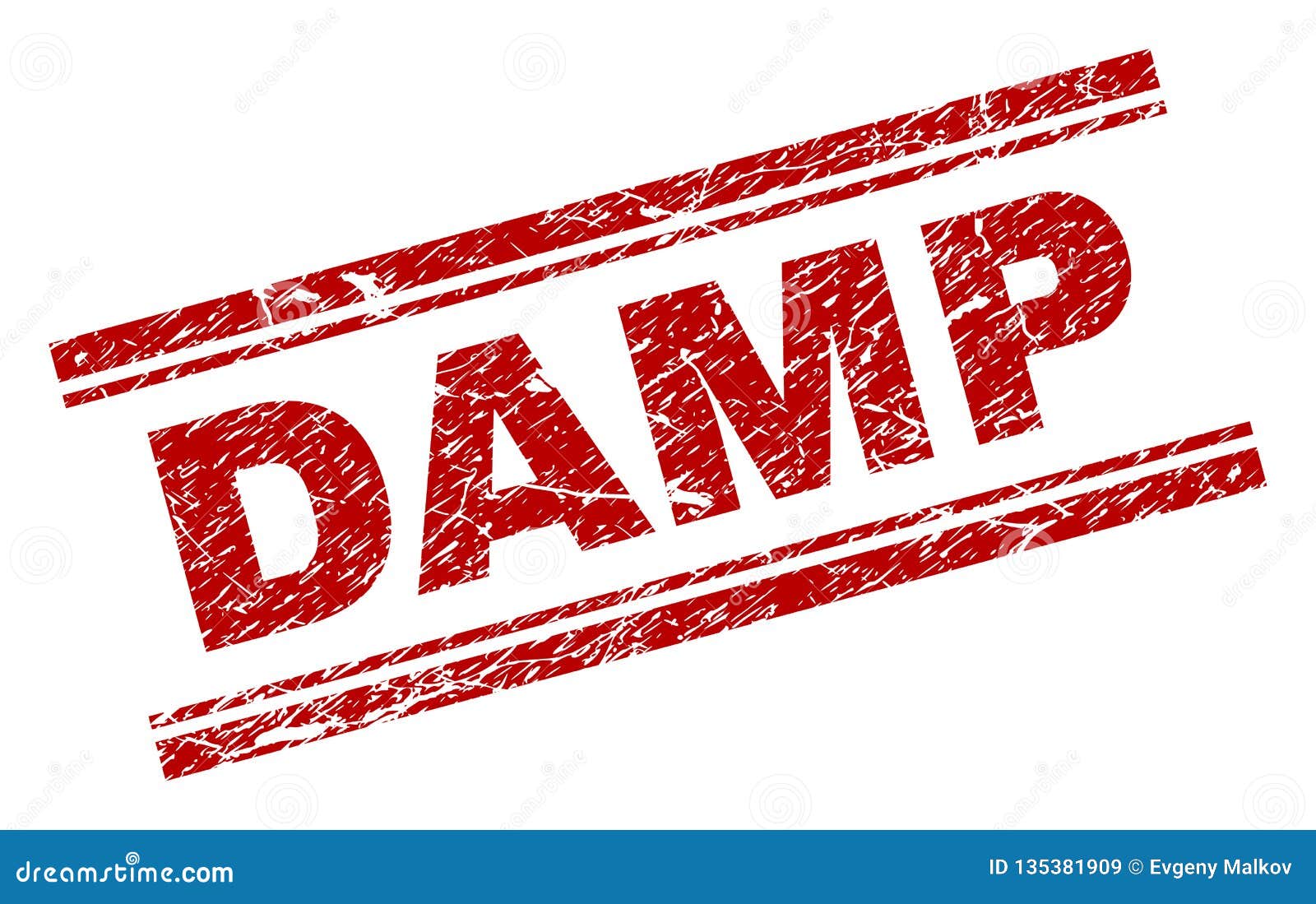 Grunge Textured DAMP Stamp Seal Stock Vector - Illustration of rubber ...