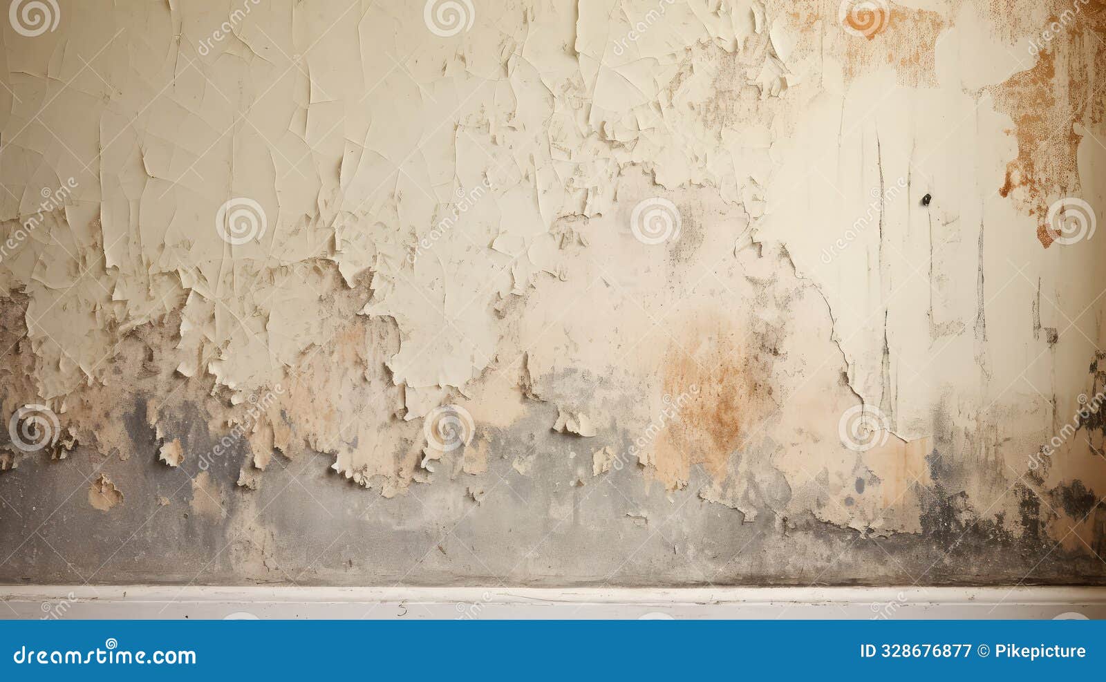 Damp water damage wall stock illustration. Illustration of repair ...