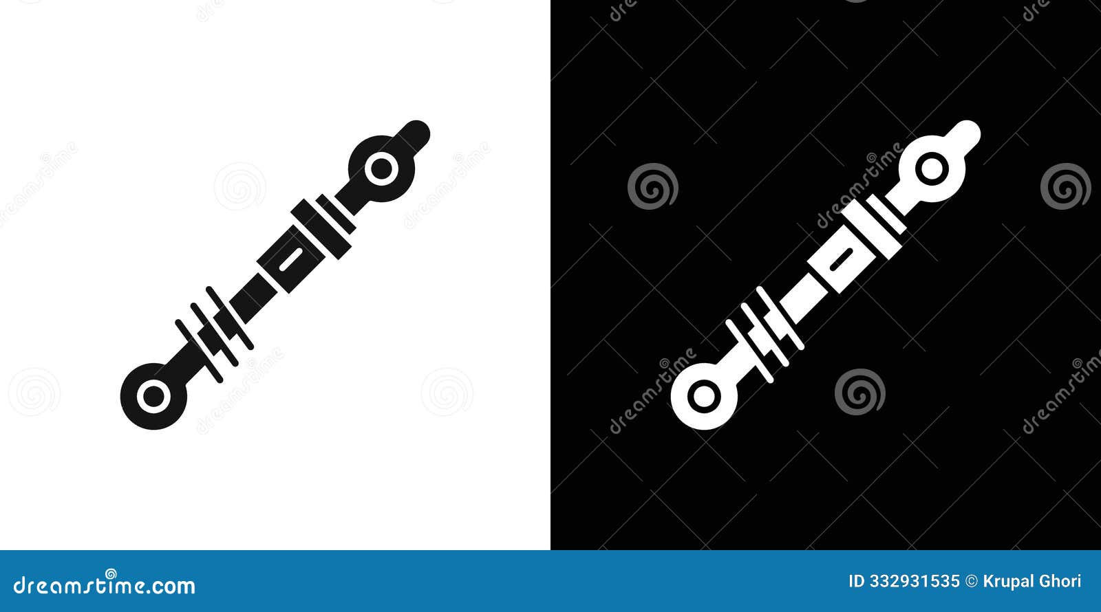 Damper Icon Outline Collection In Black And On White Background Cartoon ...
