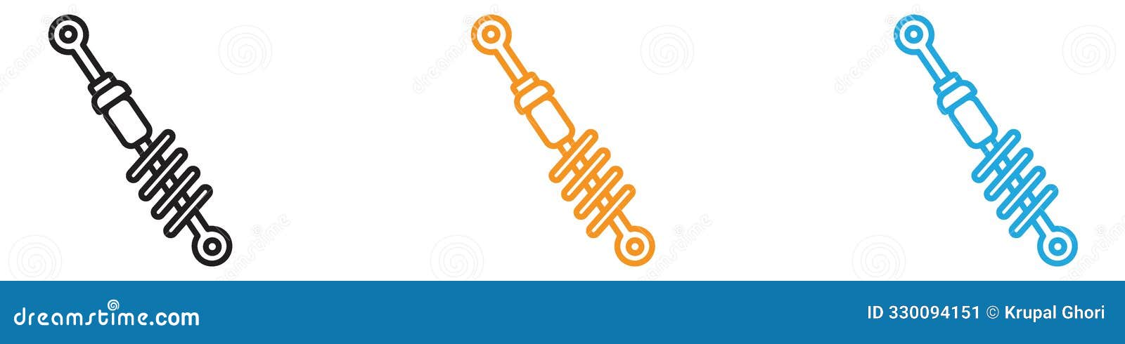 Damper Icon Outline Collection In Black And On White Background Cartoon ...