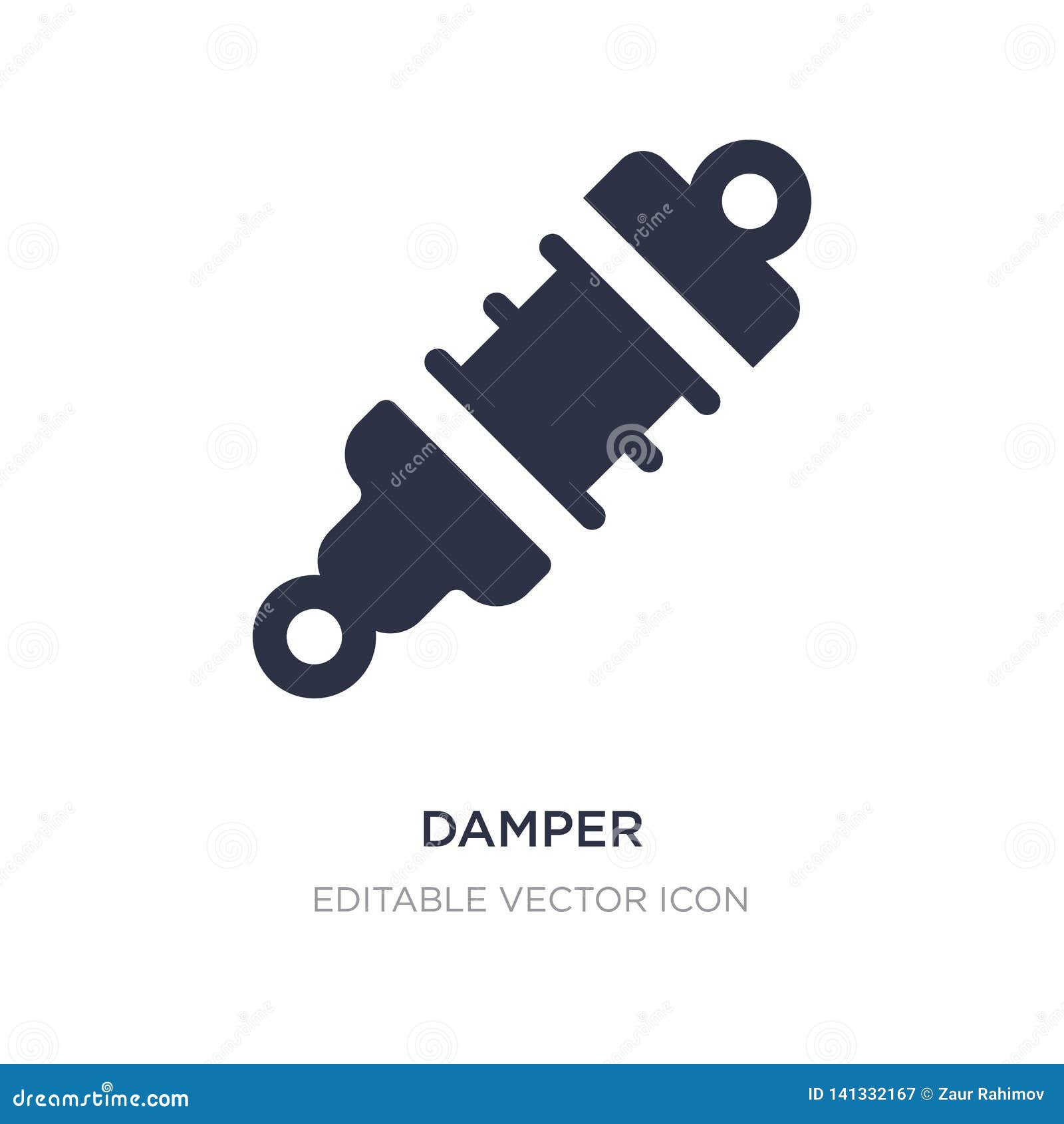 Damper Icon Of 3 Types. Isolated Vector Sign Symbol. | CartoonDealer ...
