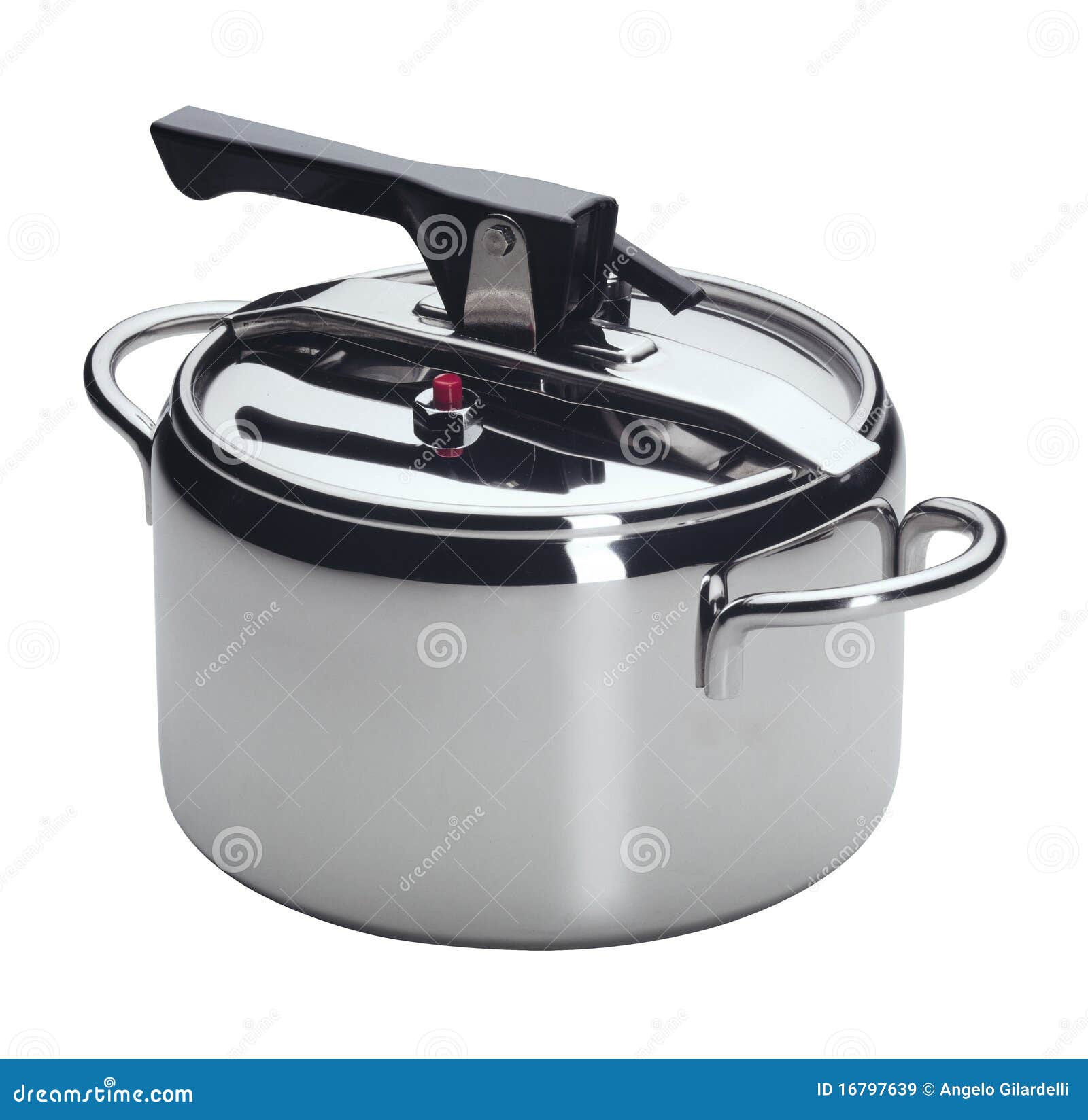 Dampfkochtopf stockbild. Bild von gerät, griff, ventil - 16797639