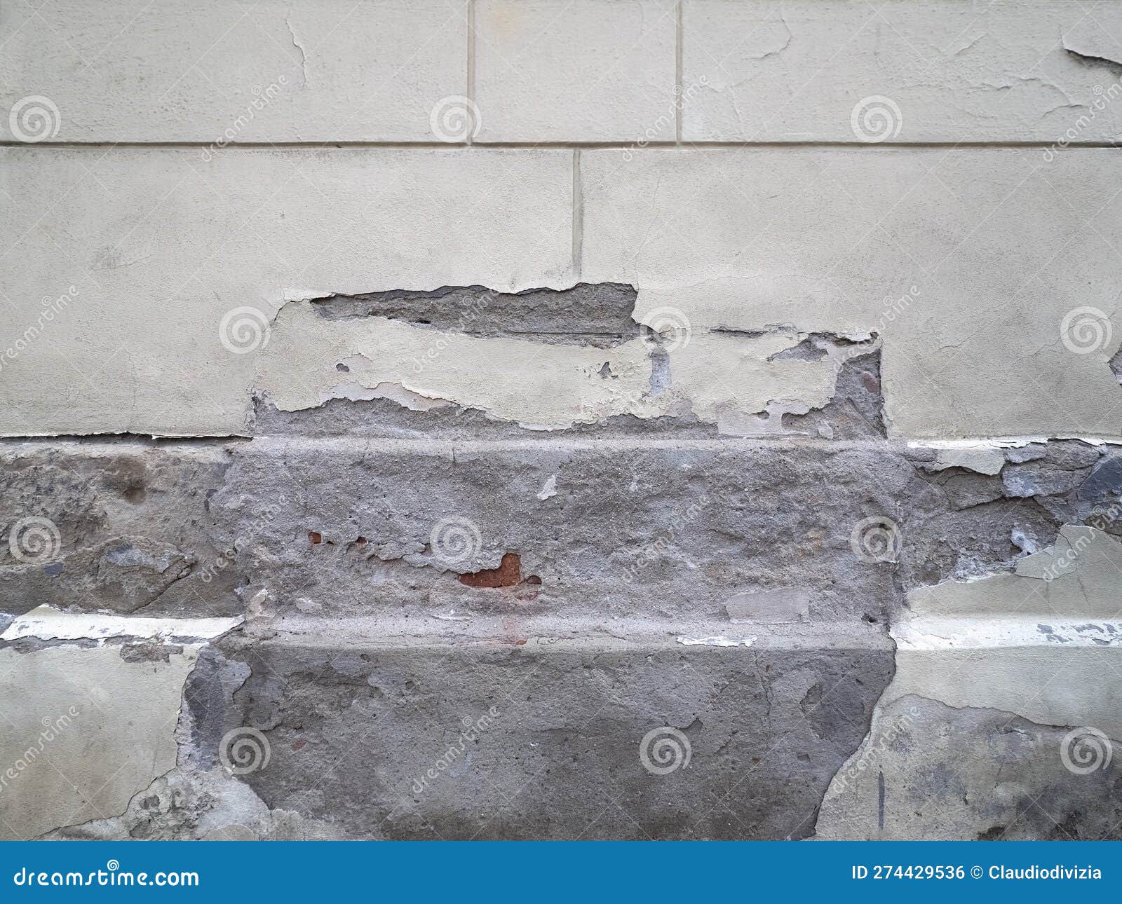 Dampness moisture on wall stock photo. Image of building - 274429536