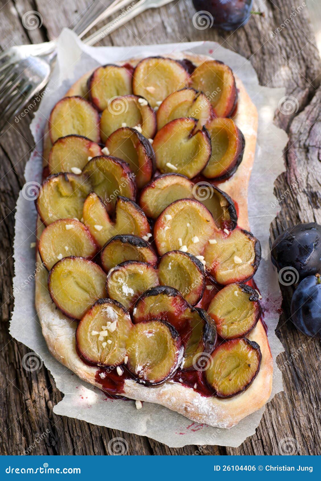 Damson cake stock photo. Image of plums, market, living - 26104406