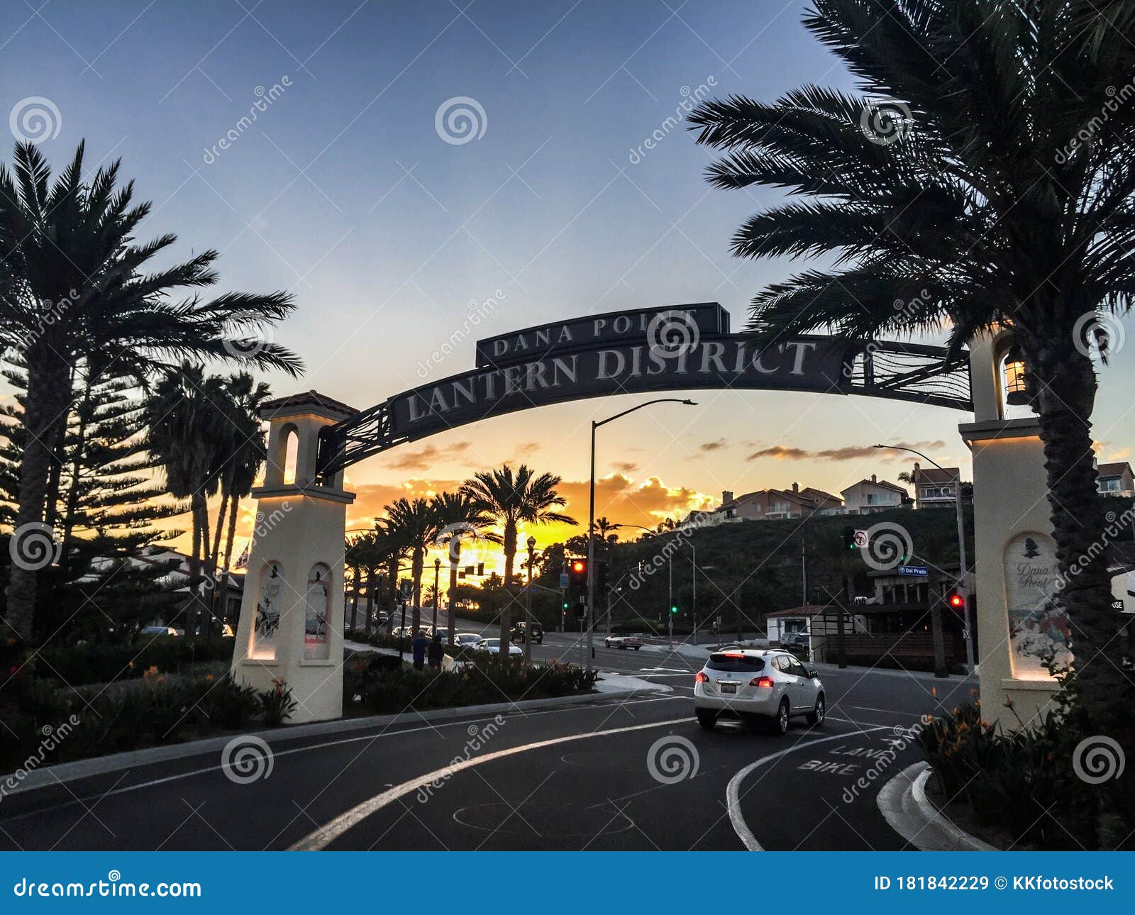 Dana Point Lantern District Editorial Stock Image - Image of night ...