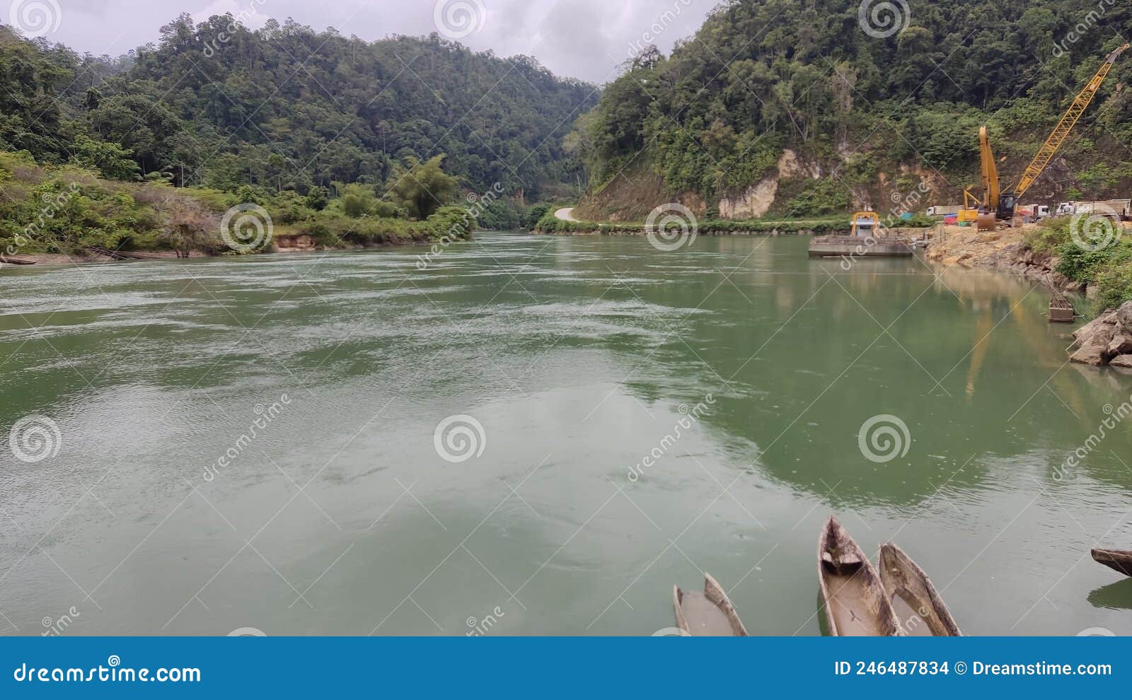 Danau Poso lake stock photo. Image of boating, shore - 246487834