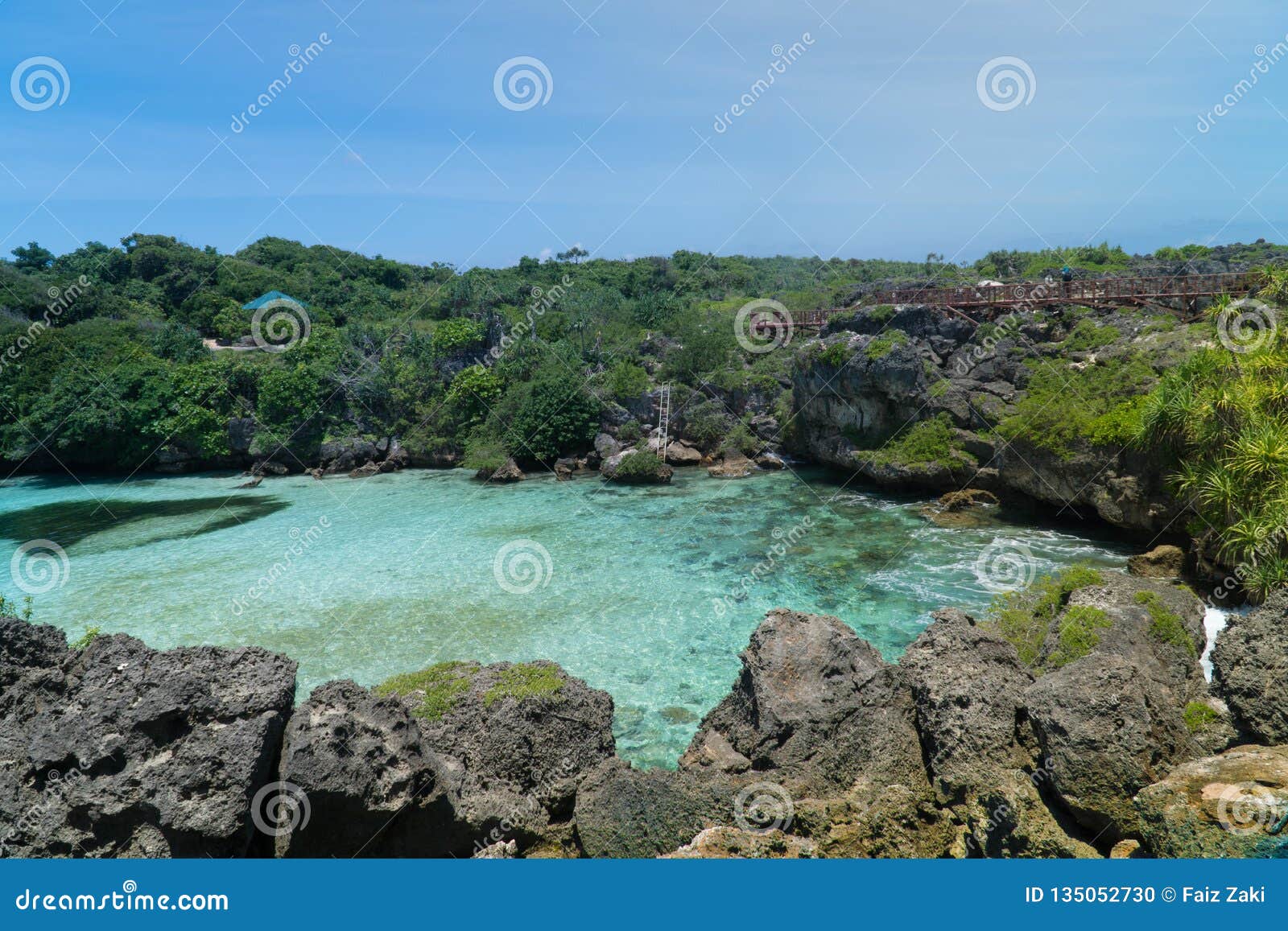 Danau Weekuri En Sumba, Indonesia Foto de archivo - Imagen de verano ...