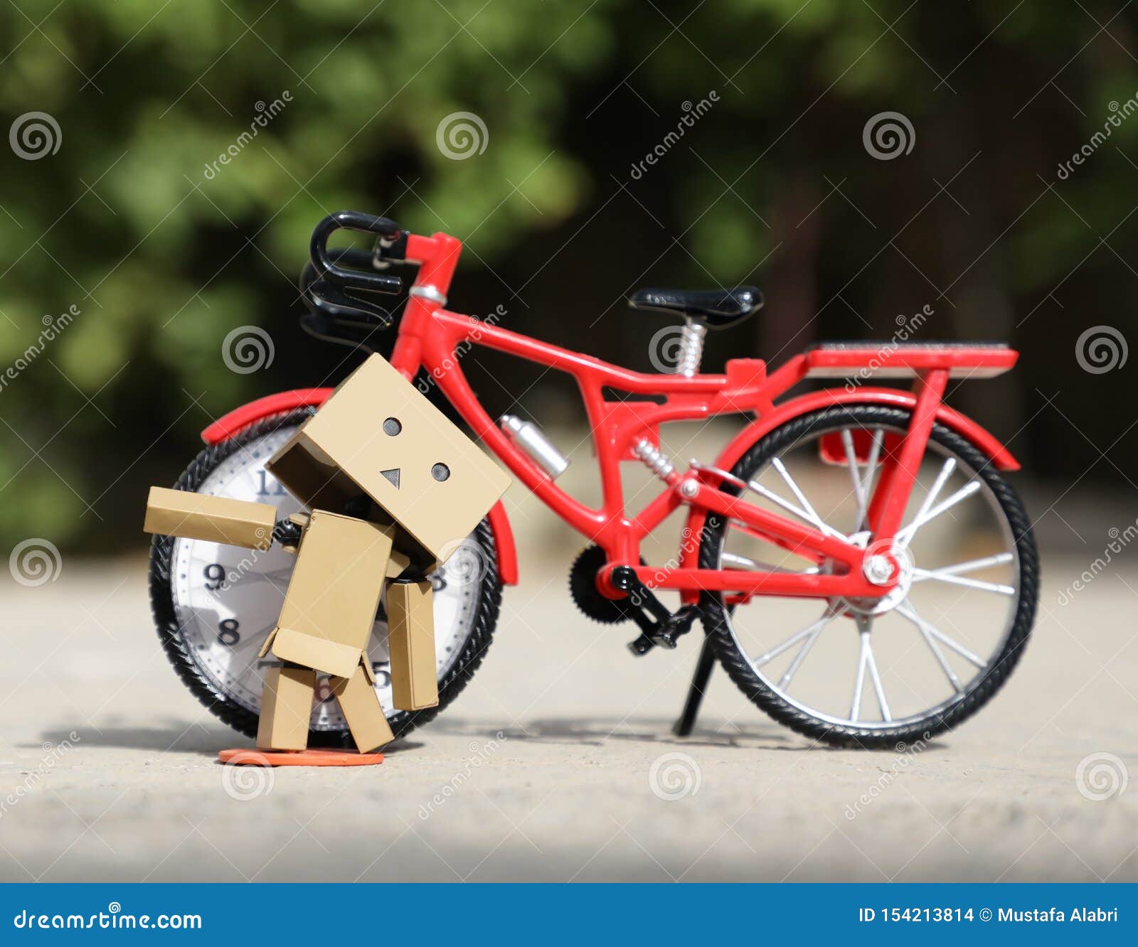 Danbo with a Bicycle. Background Image Editorial Stock Image - Image of ...