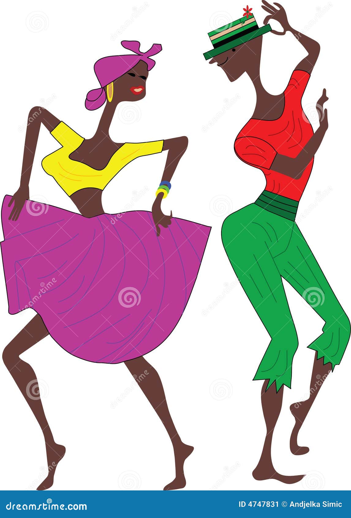 Dance stock vector. Illustration of cultural, pretty, human - 4747831
