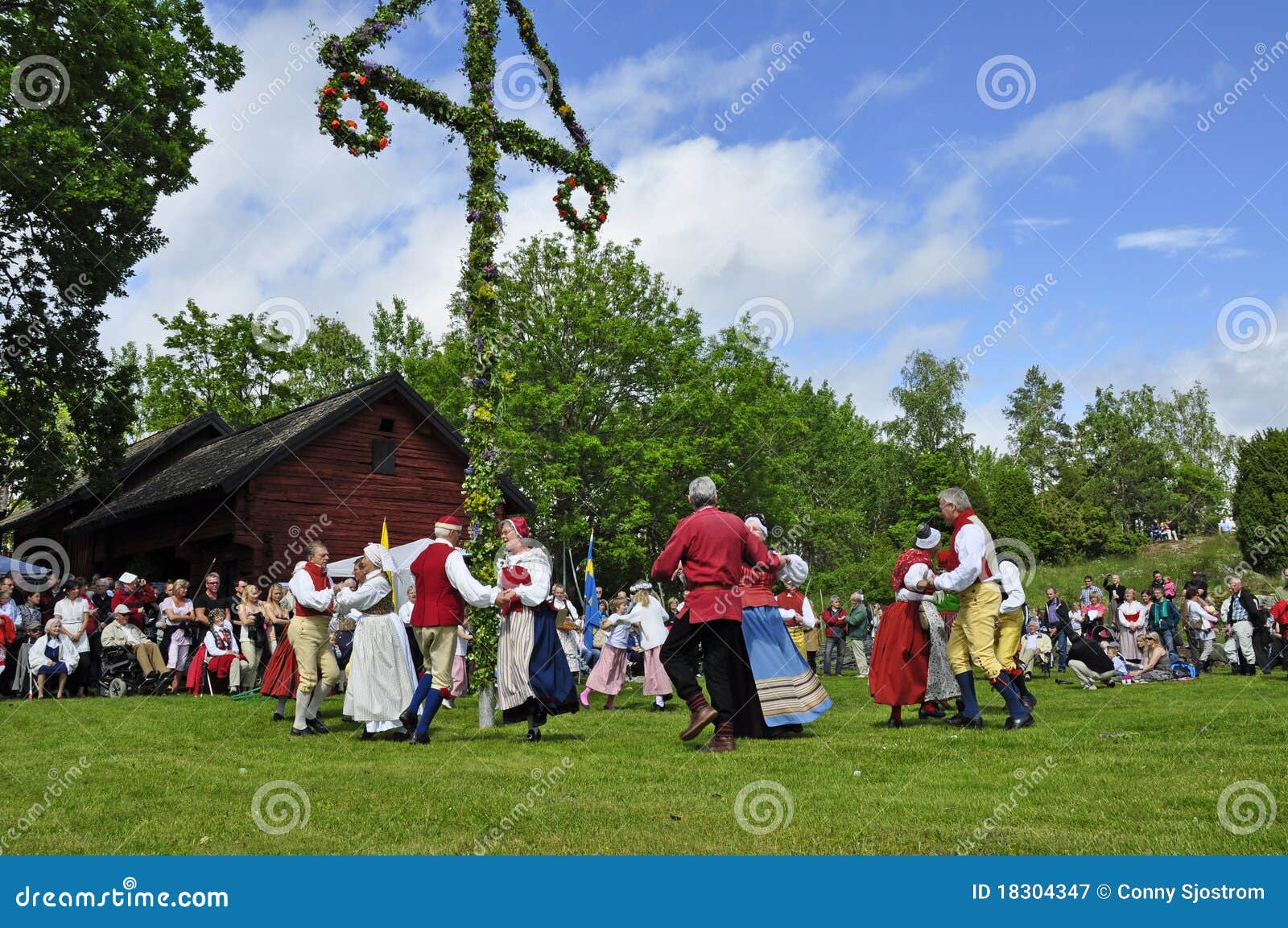 Dance Around the Midsummer Tree Editorial Photography - Image of ...