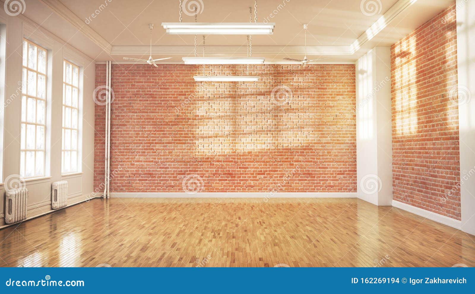 Dance or Ballet Studio Interior Stock Illustration - Illustration of ...