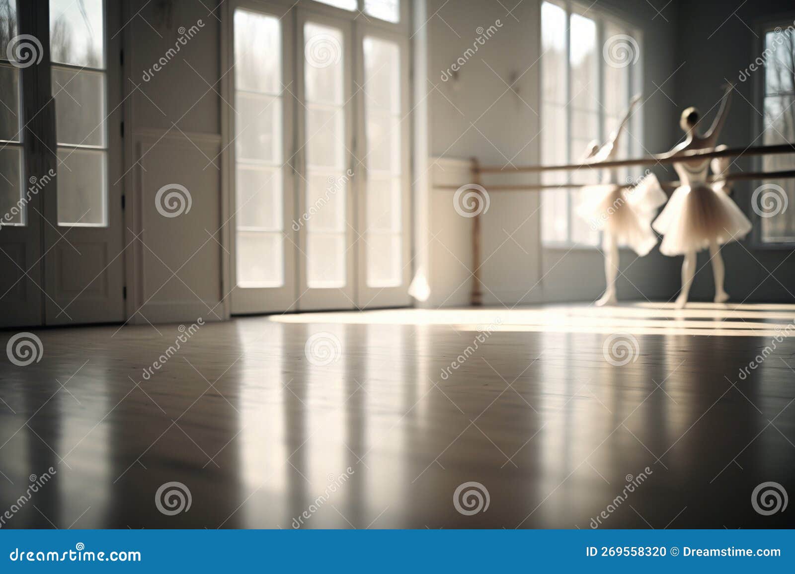 Dance or Ballet Studio Interior.Photorealistic Image Created by AI ...