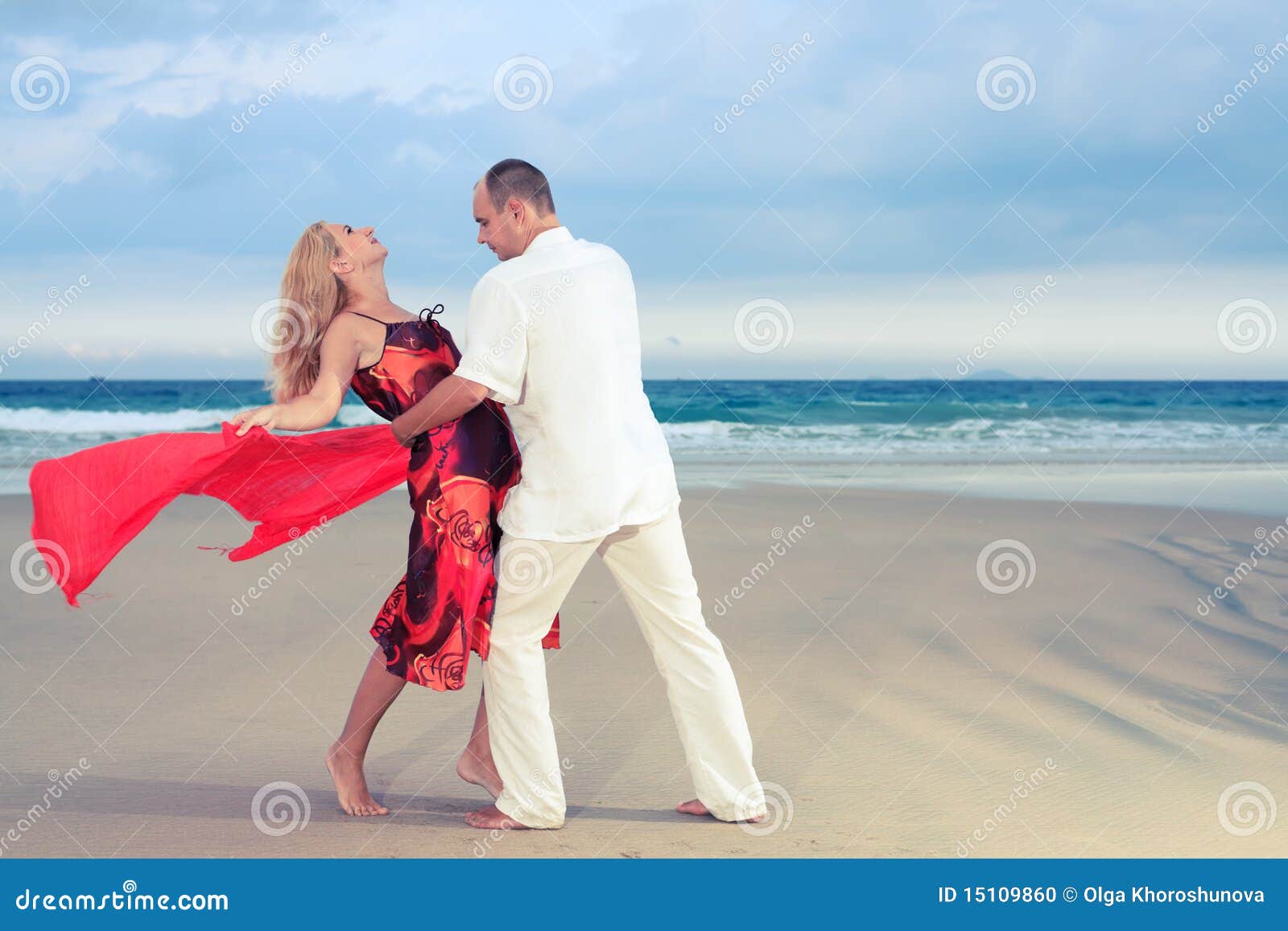 Dance at the beach stock photo. Image of relaxation, caucasian - 15109860