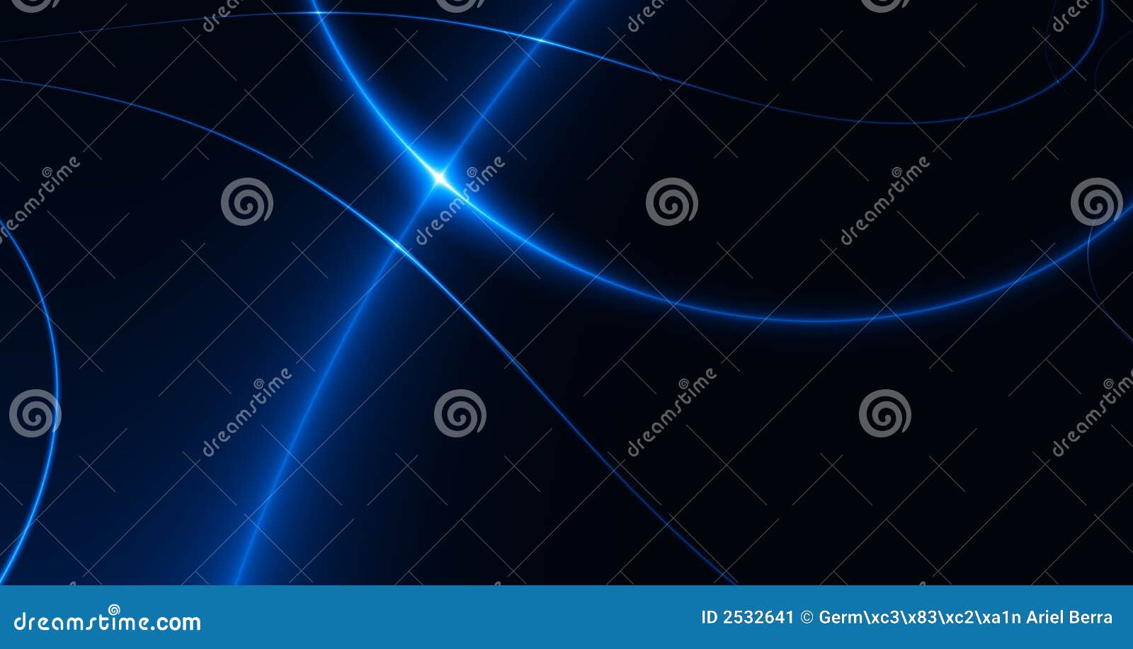 Dance of Blue Lights stock illustration. Illustration of generated ...
