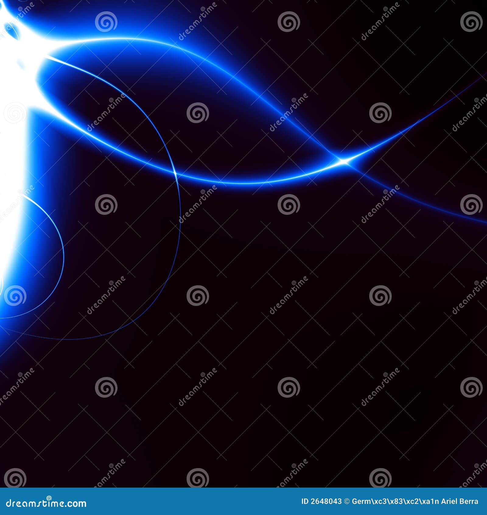 Dance of Blue Lights stock illustration. Illustration of phenomena ...