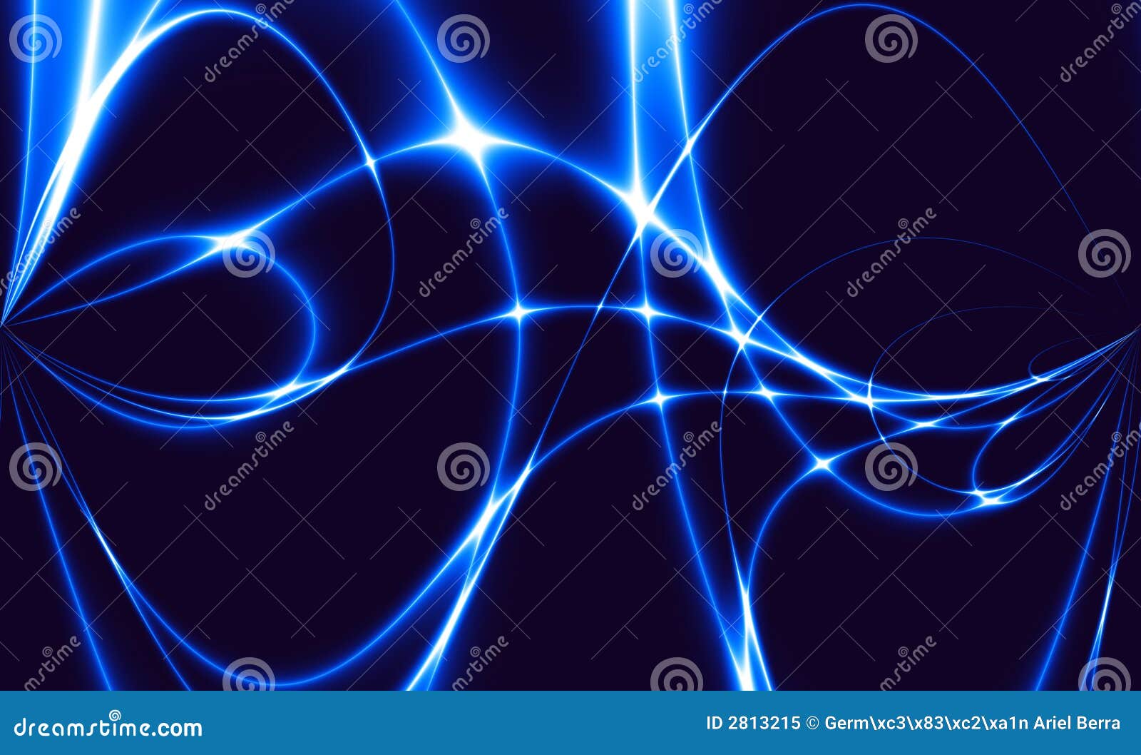 Dance of Blue Lights. stock illustration. Illustration of abstract ...