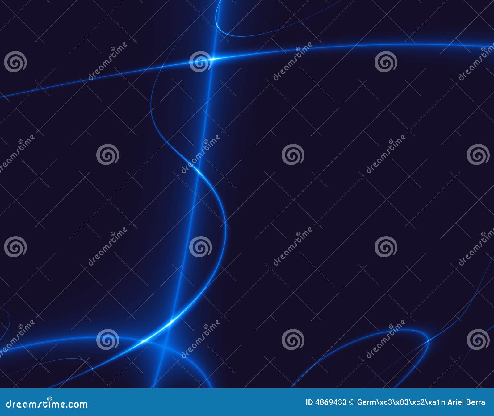 Dance of Blue Lights stock illustration. Illustration of generated ...