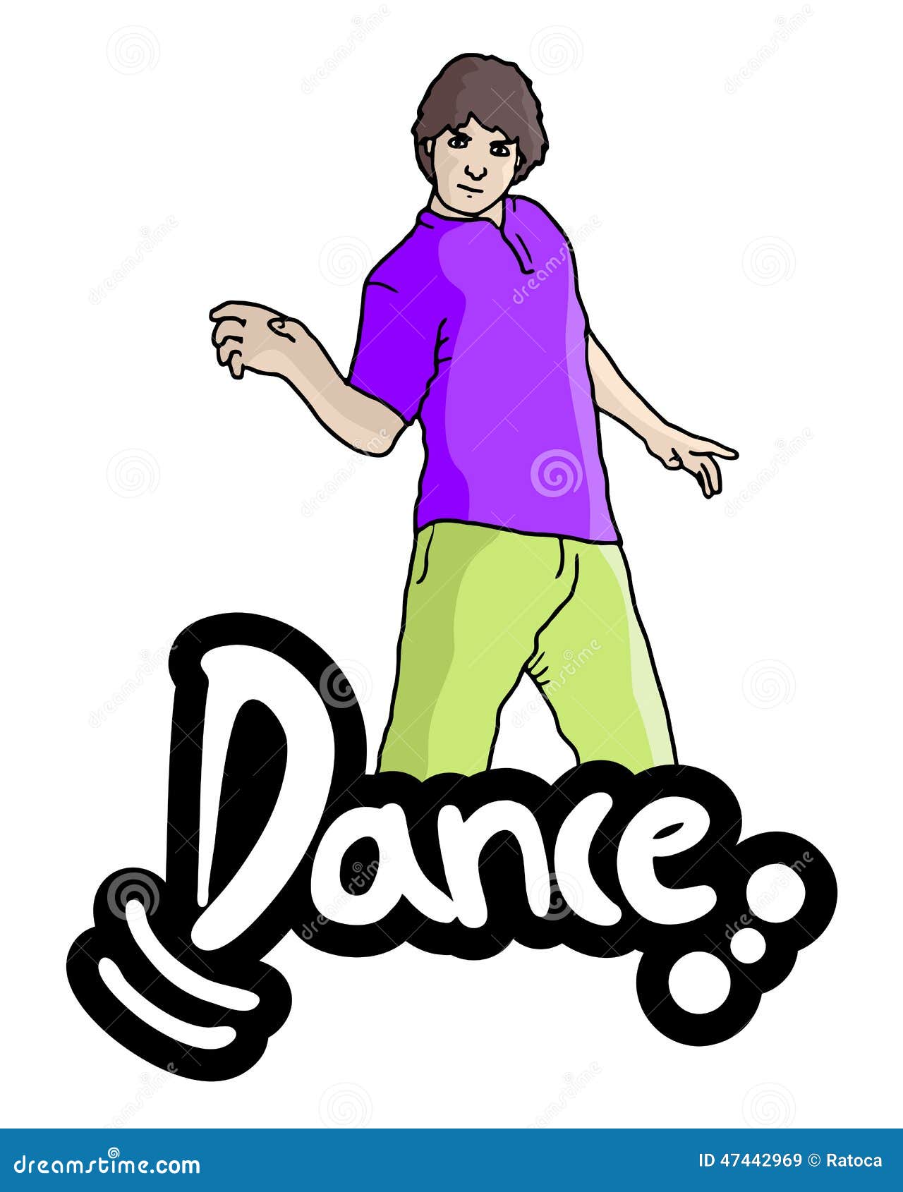Dance boy stock vector. Illustration of conceptual, banner - 47442969