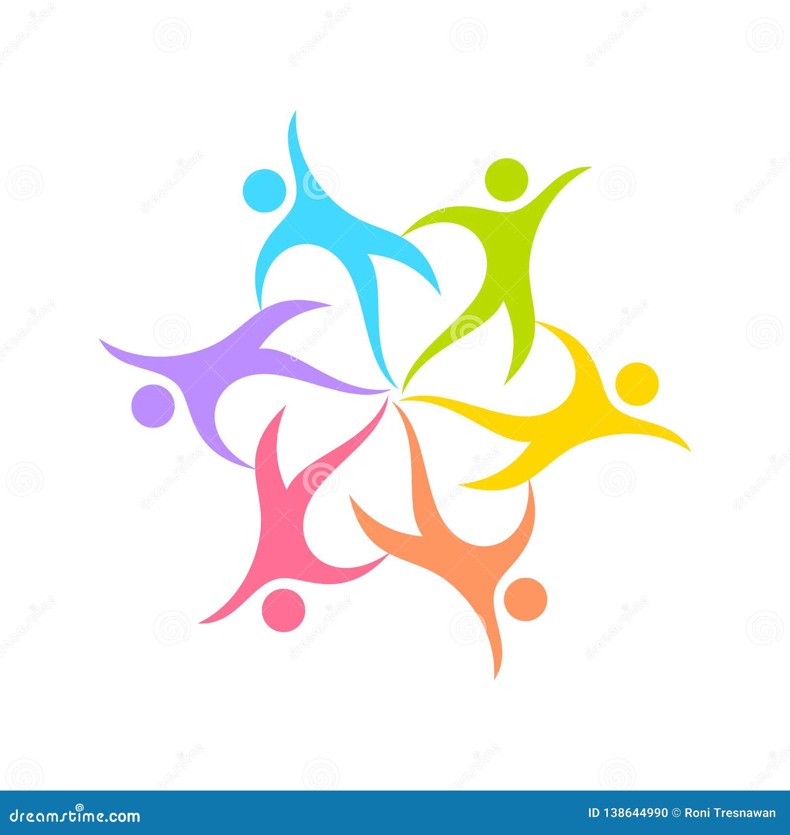 Dance Circle Geometrical Form Symbol Design Stock Vector - Illustration ...