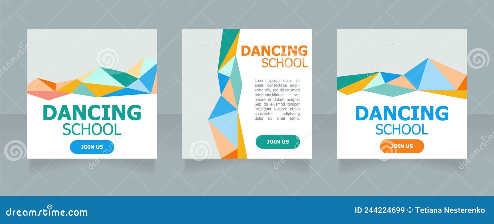 Dance Class for Junior Children Web Banner Design Template Stock Vector ...