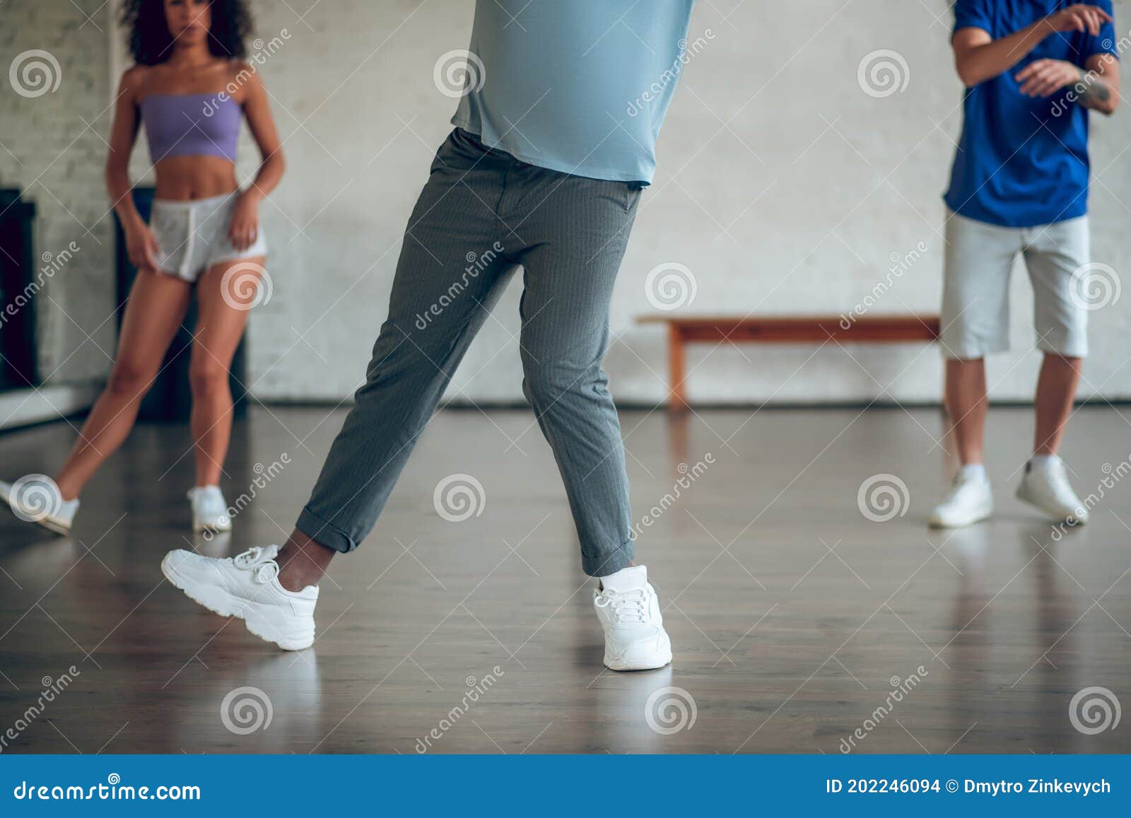 People Learning New Dance Movements during the Choreography Class Stock ...
