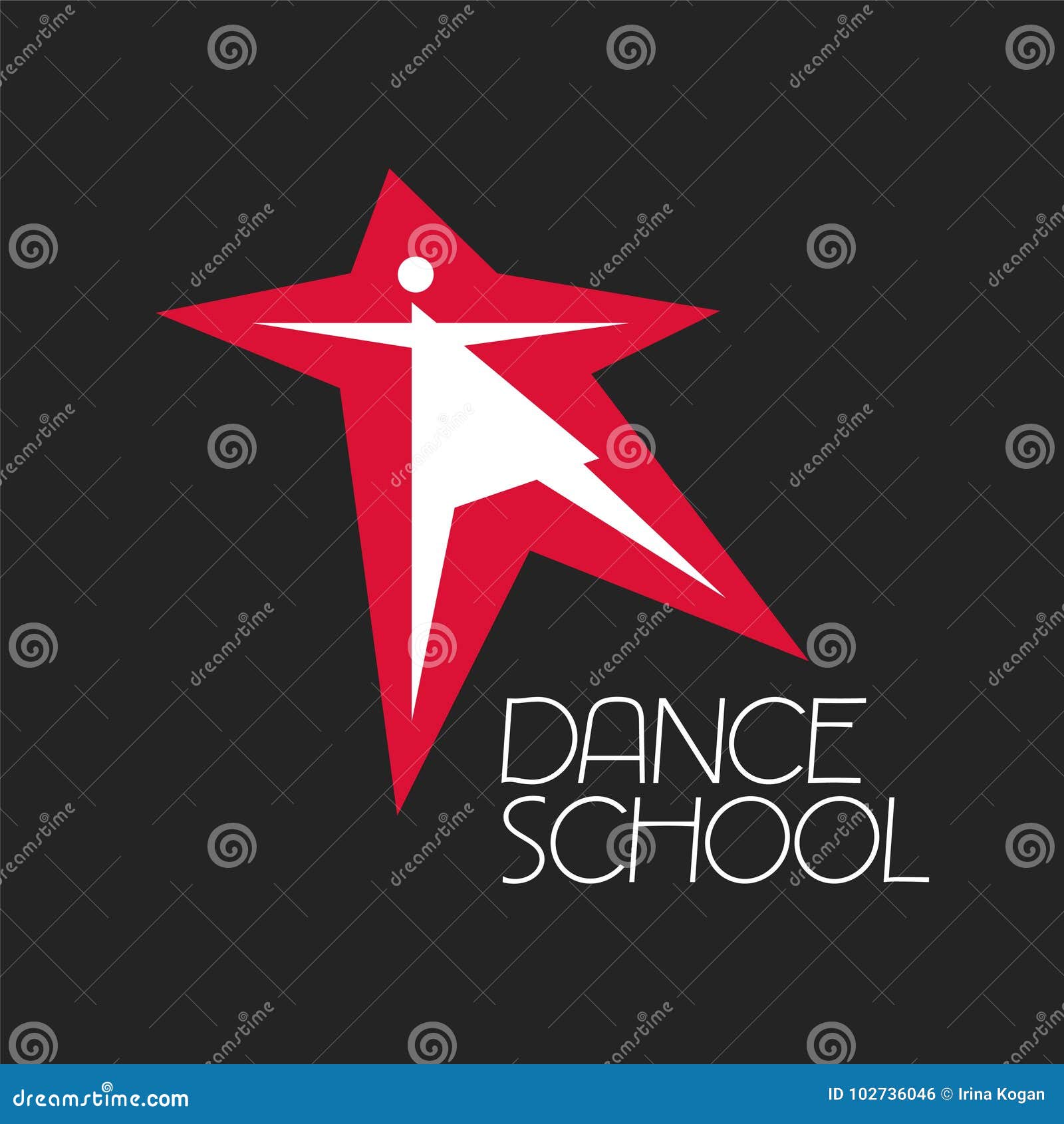 Dance Classes Vector Logo, Symbol Stock Vector - Illustration of ...