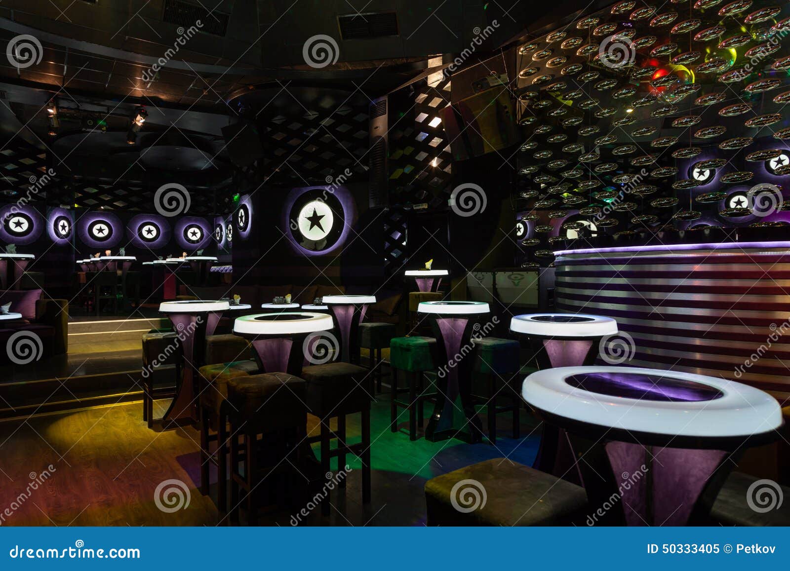 Dance Club Interior. Bulgaria Stock Image - Image of illuminated ...