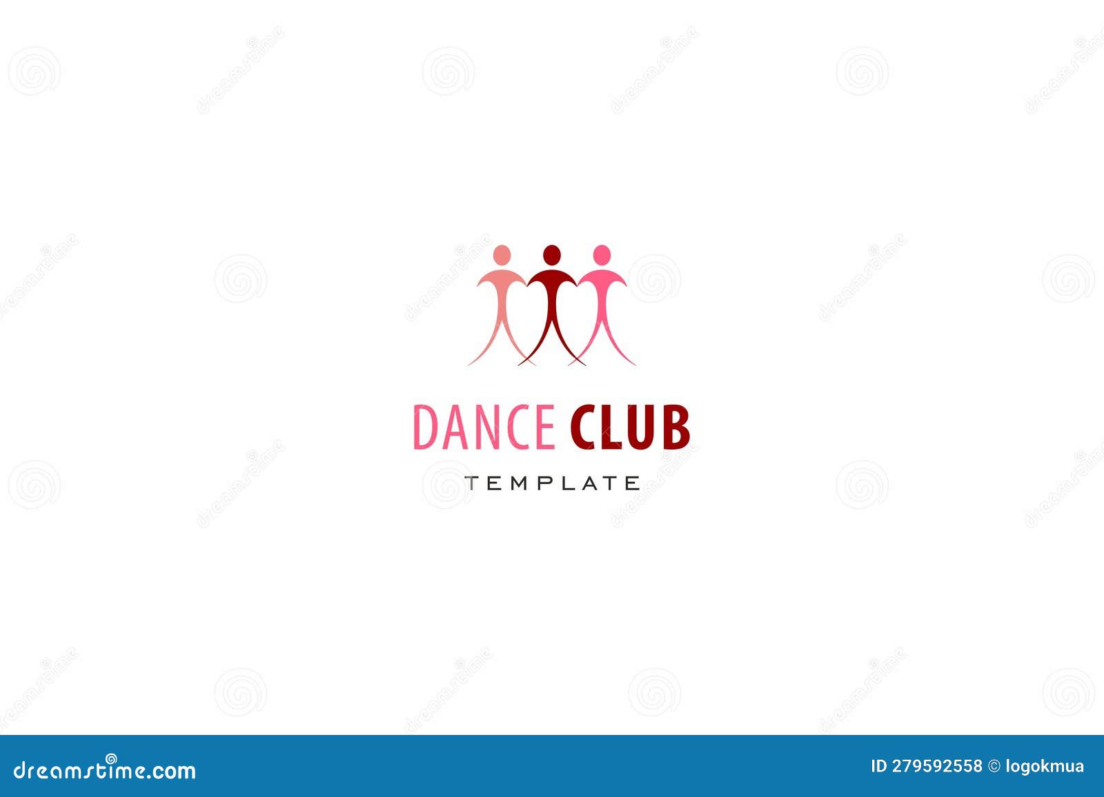 Dance club logo template stock vector. Illustration of dance - 279592558