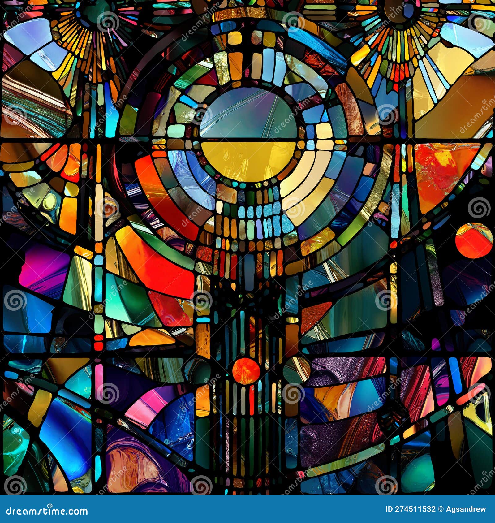 Dance of Colorful Glass stock illustration. Illustration of design ...