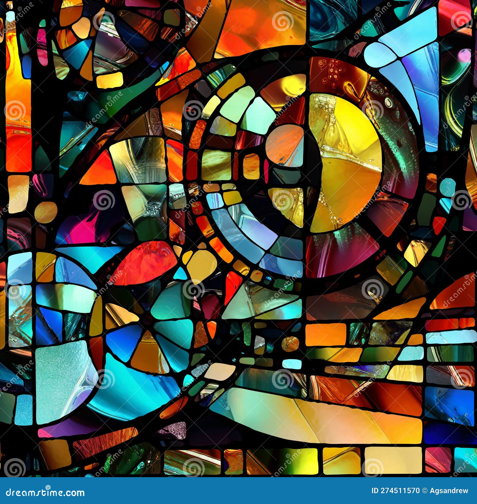 Dance of Colorful Glass stock illustration. Illustration of inspiration ...