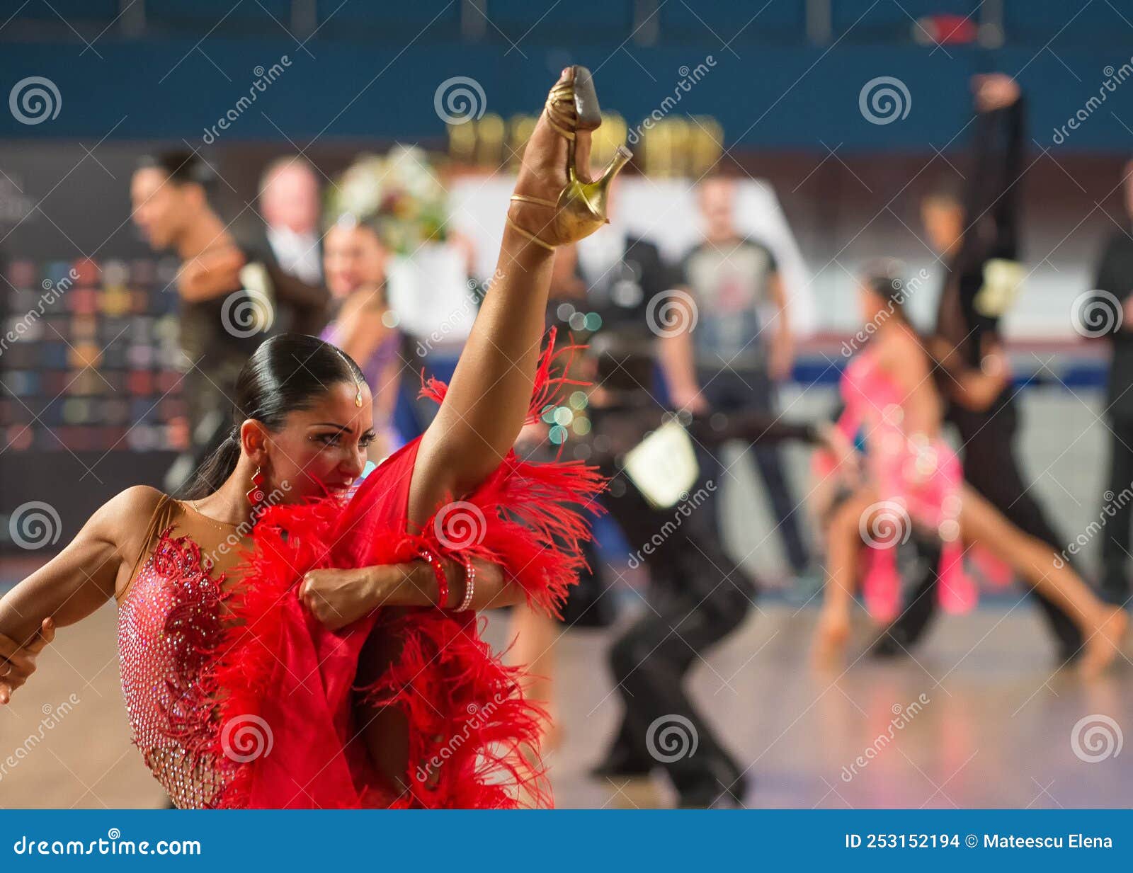 Dance competition salsa editorial stock image. Image of costumes ...