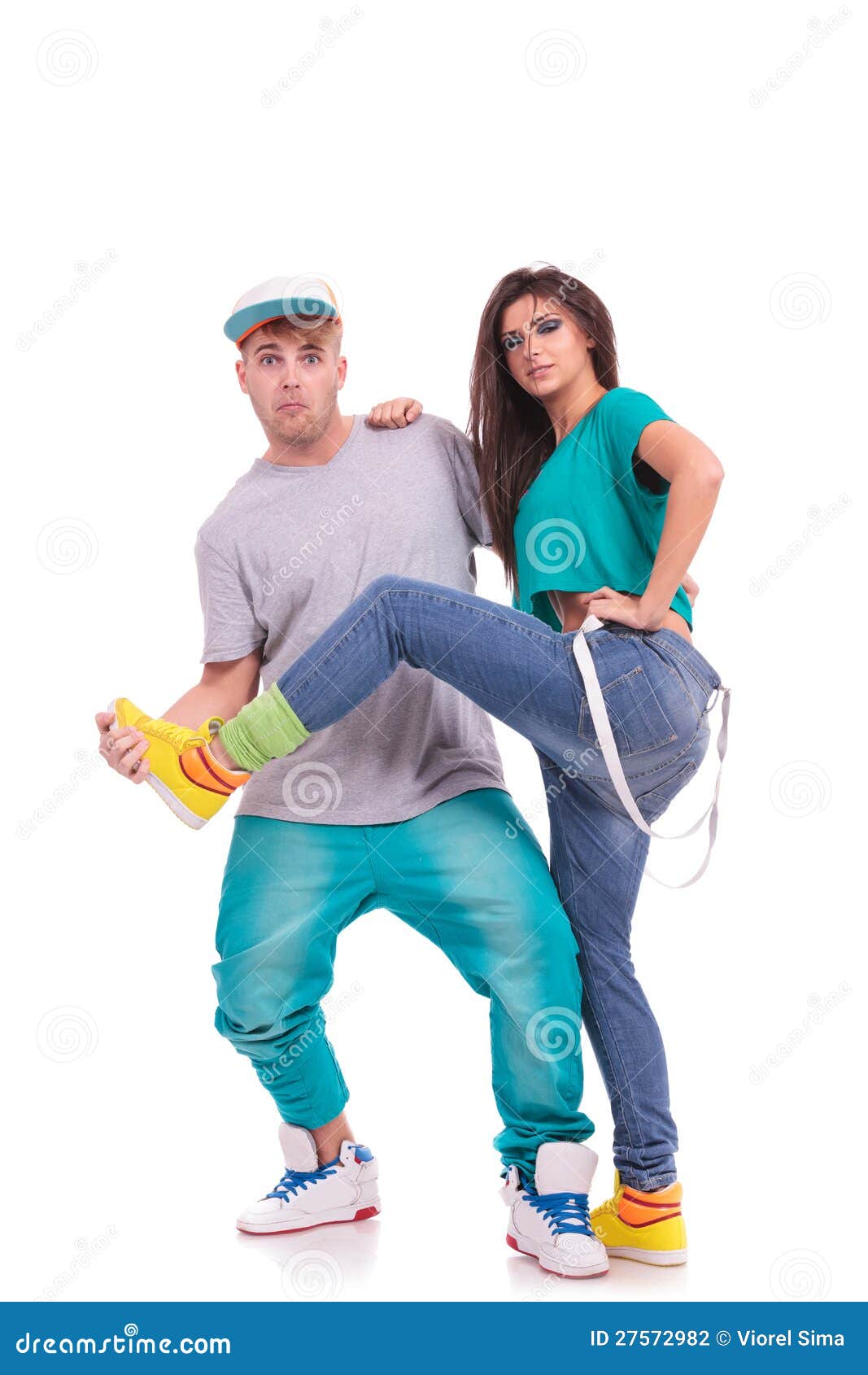 Dance Couple Fooling Around Stock Photo - Image of dance, attractive ...