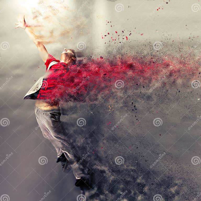 Dance explosion stock image. Image of balancing, adult - 57864399