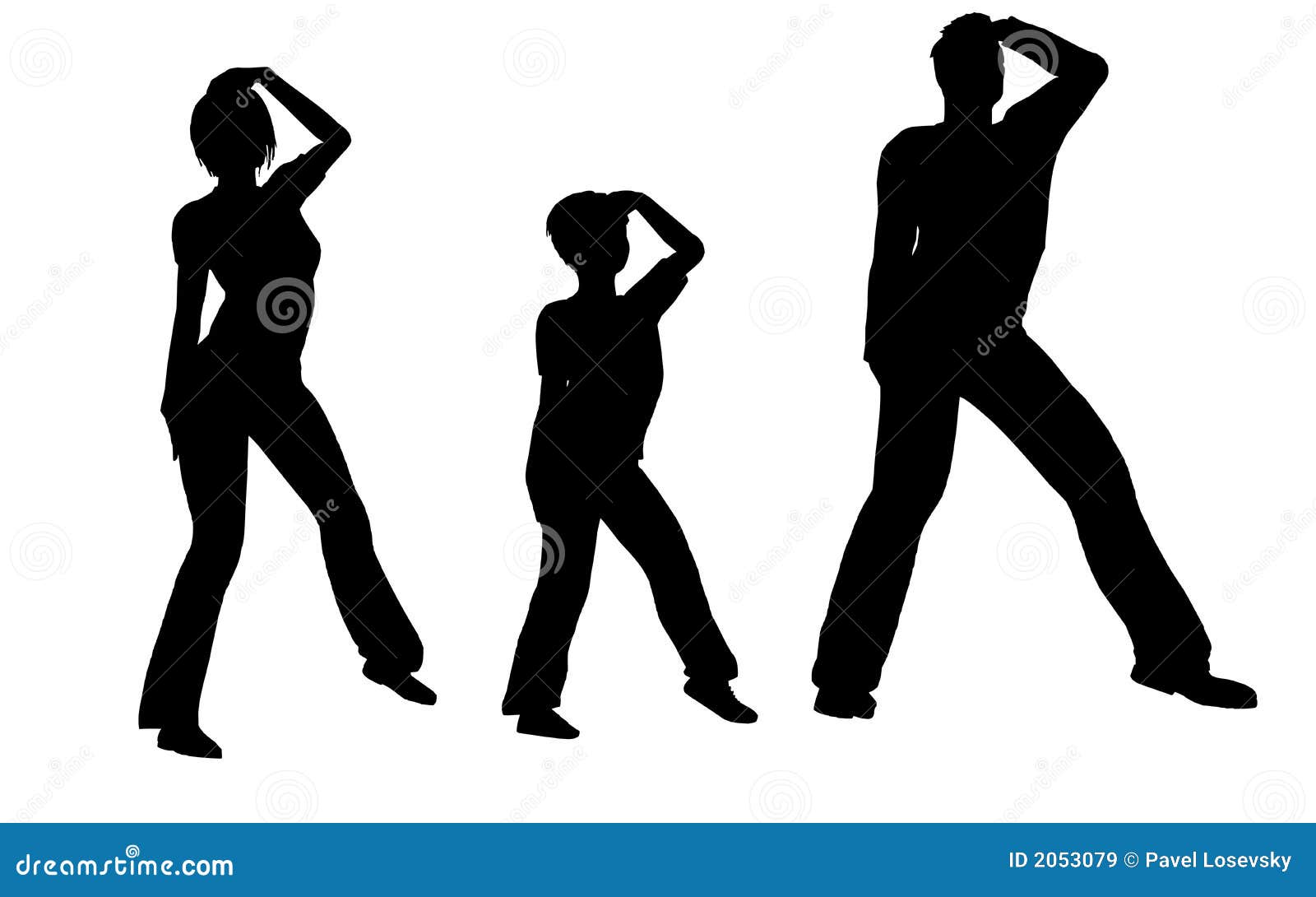 Dance family vector stock vector. Illustration of poser - 2053079