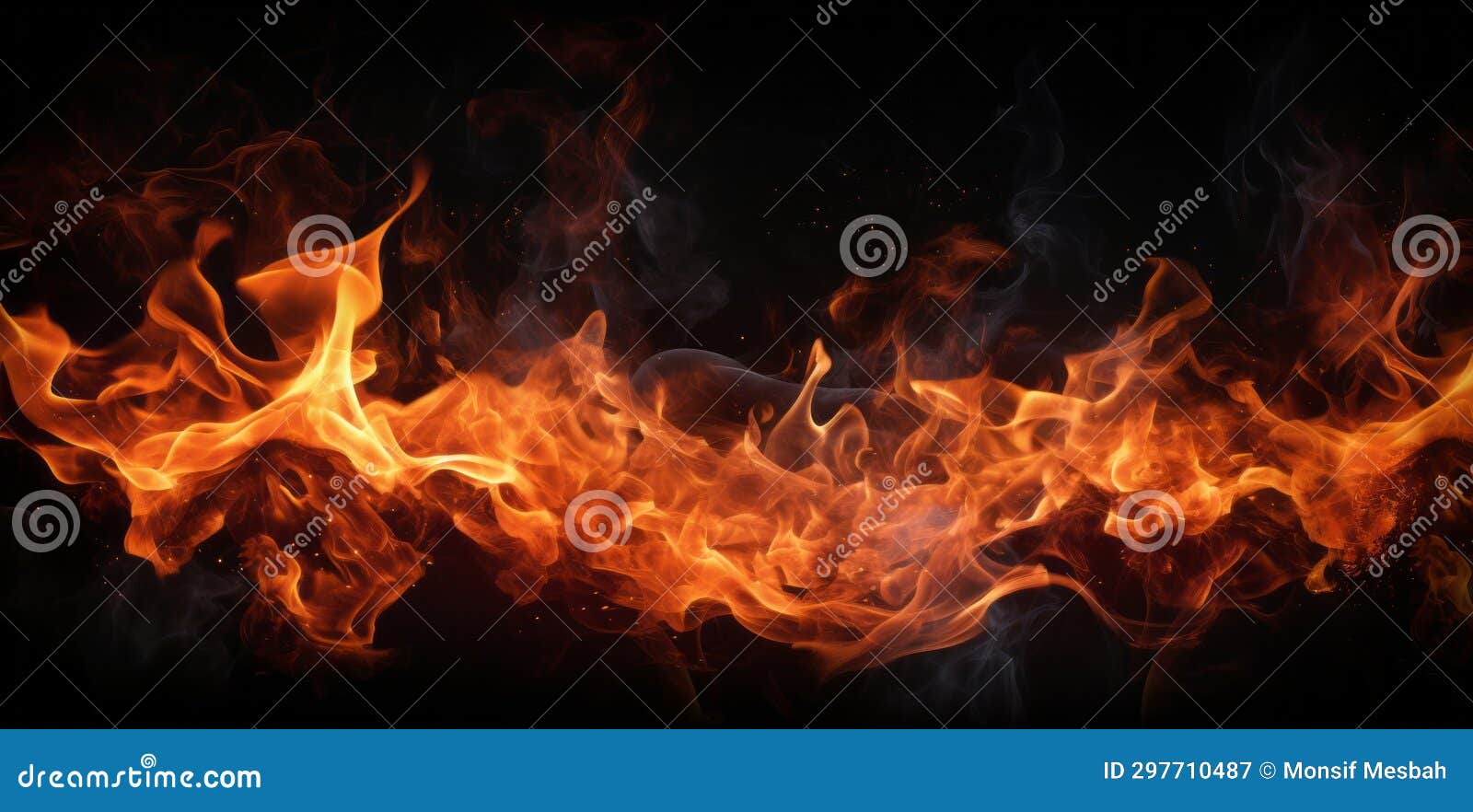 Dance of Flames: a Dramatic Showcase of Fire Against a Dark Canvas ...