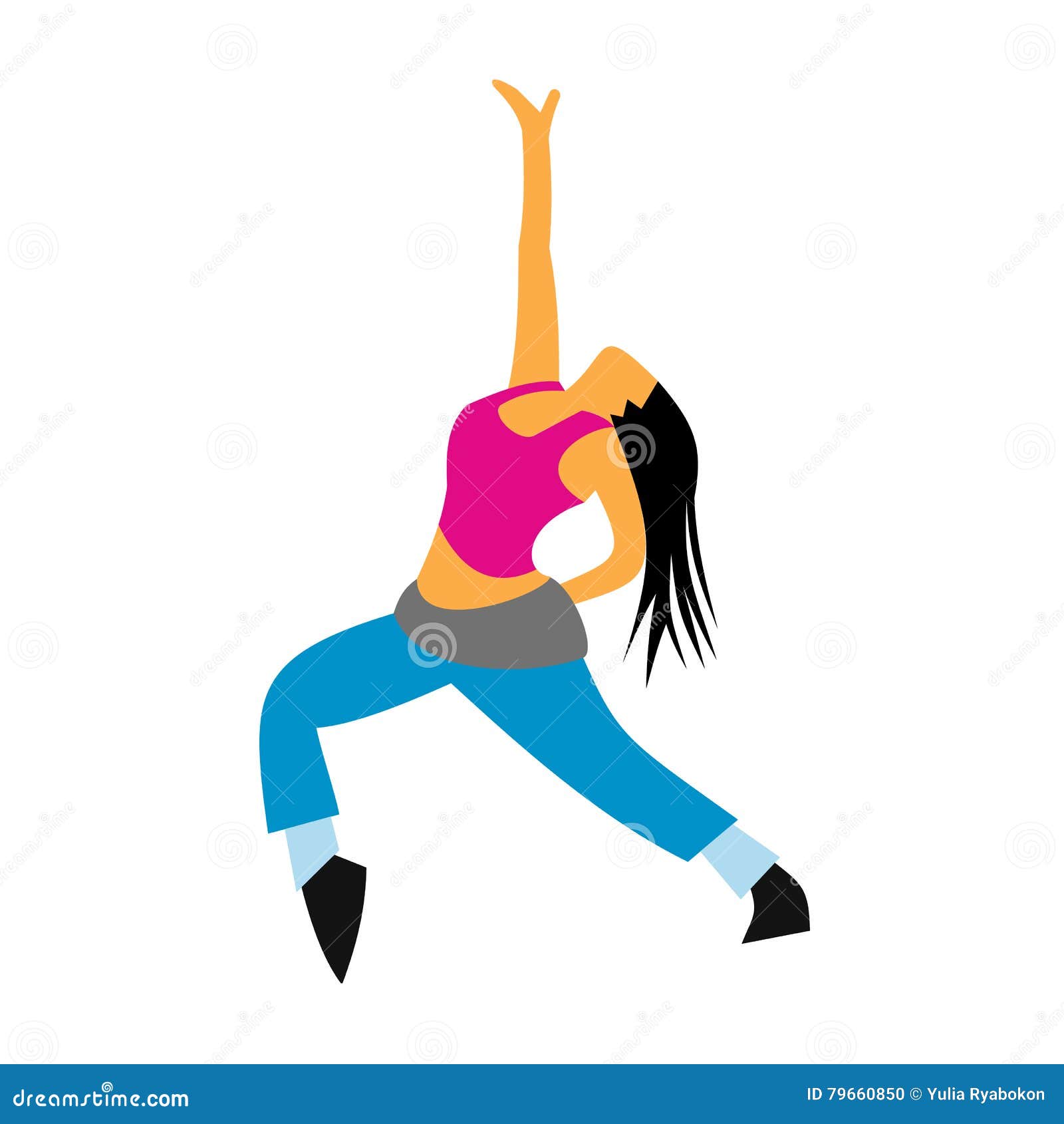 Dance flat icon stock vector. Illustration of stage, pair - 79660850