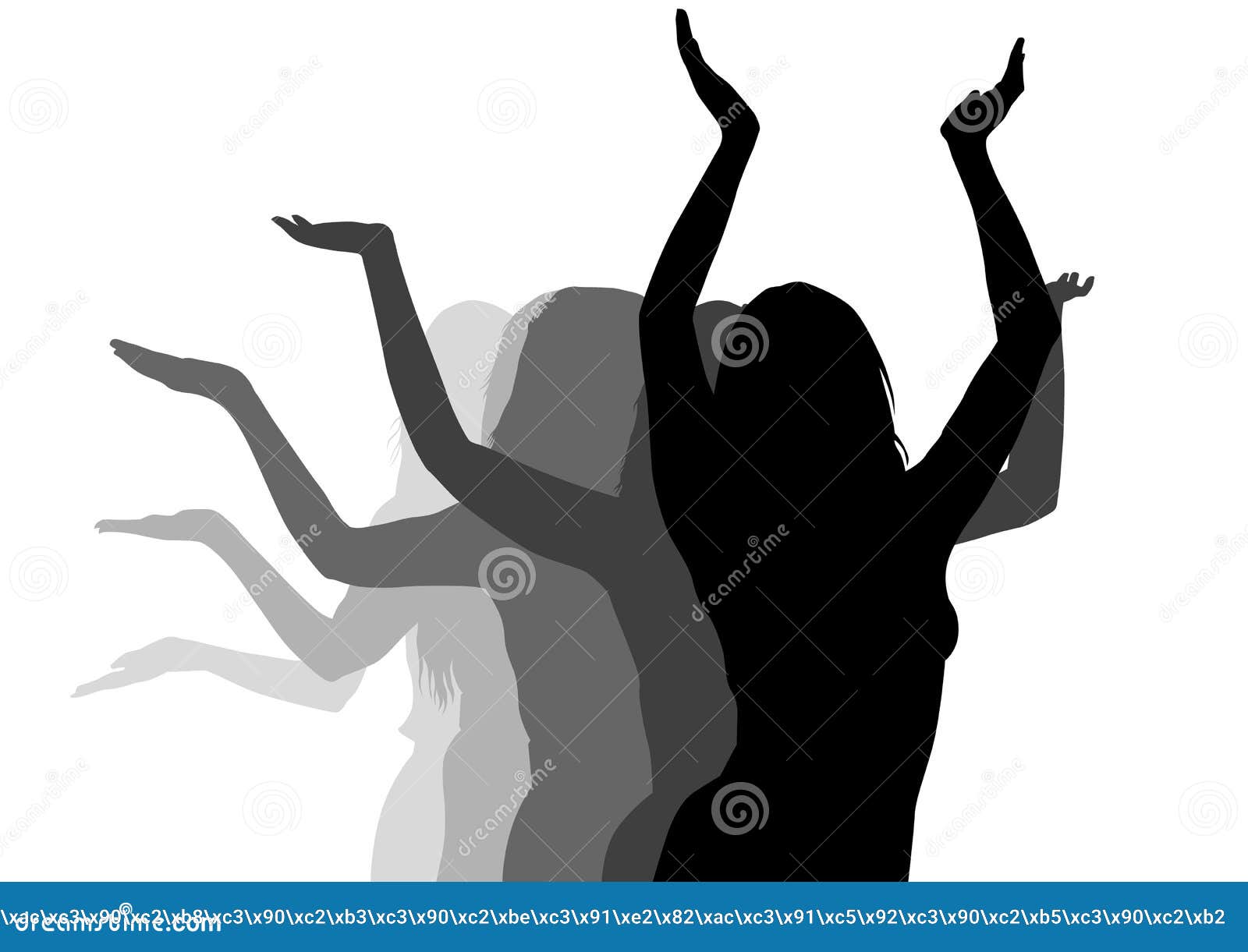 Dance girls stock vector. Illustration of diva, dancing - 13813091