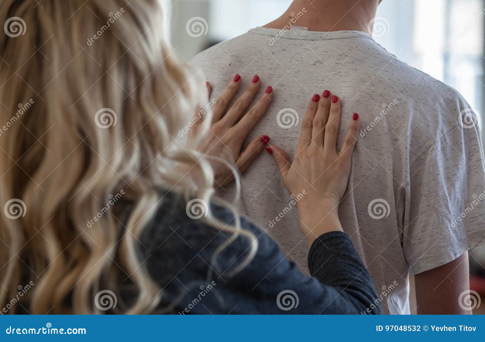 Dancer Hand Touch the Back Another Editorial Photography - Image of ...