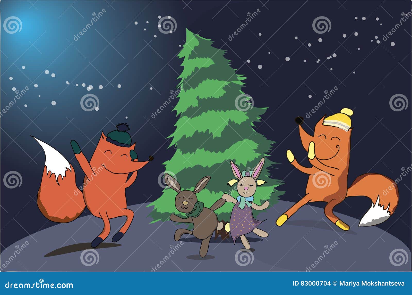Dance stock illustration. Illustration of friends, dance - 83000704