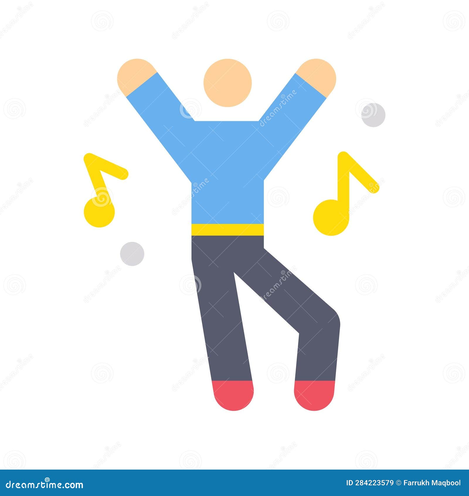 Dance Icon Image. stock vector. Illustration of celebration - 284223579