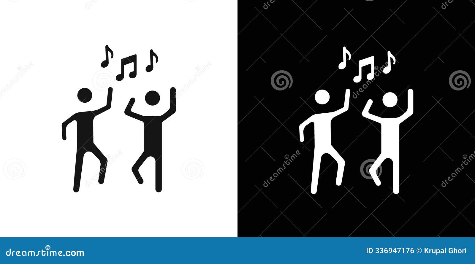 Dance Icon Concept. Ballet Body Studio Design Template. People ...