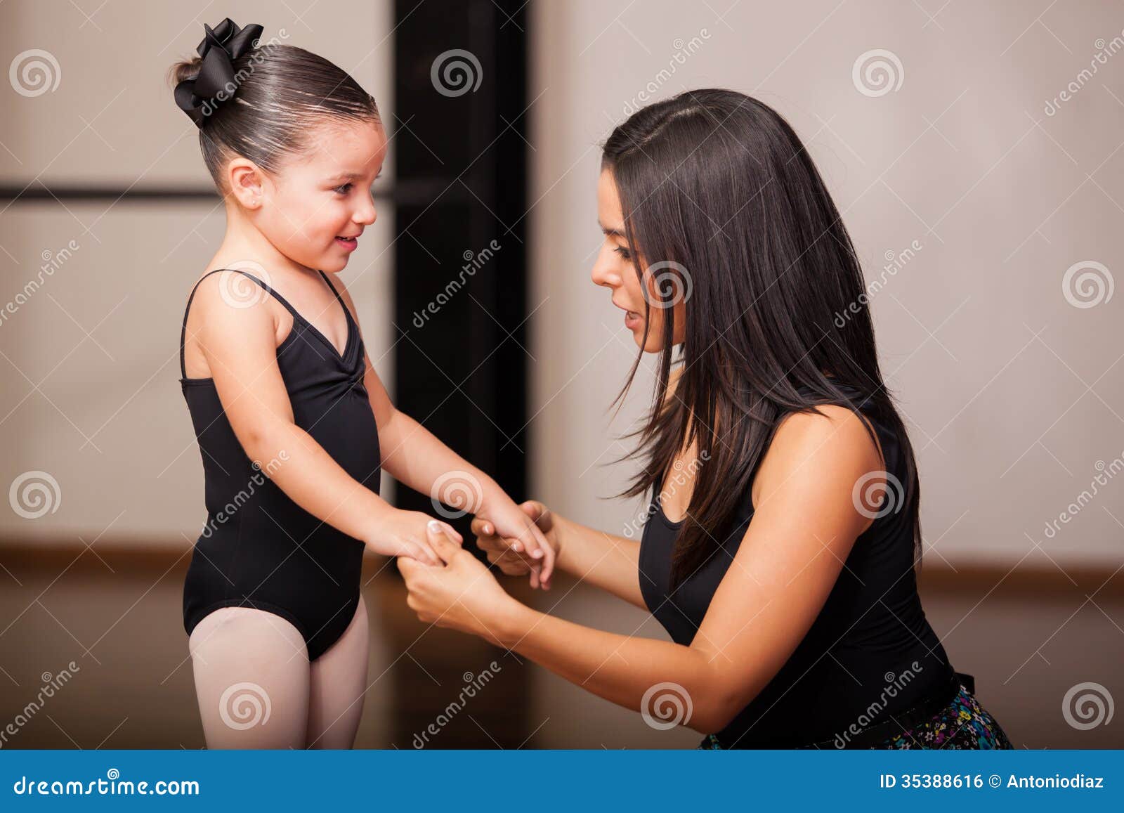 Dance Instructor with a Student Stock Photo - Image of hands, academy ...
