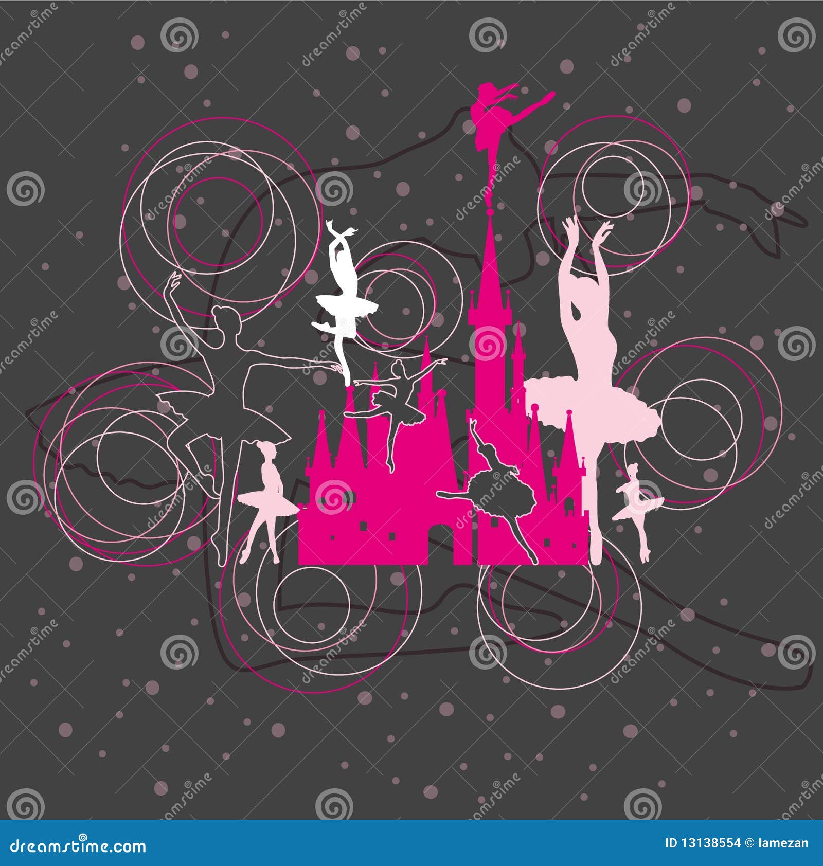 Dance for king in castle stock vector. Illustration of element - 13138554