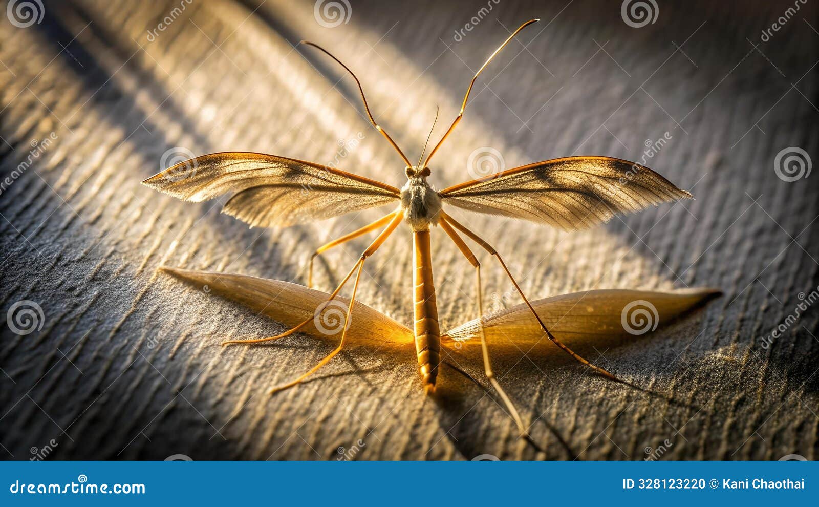 The Dance of Light and Shadow: a Plume Moth in a Play of Contrast AI ...