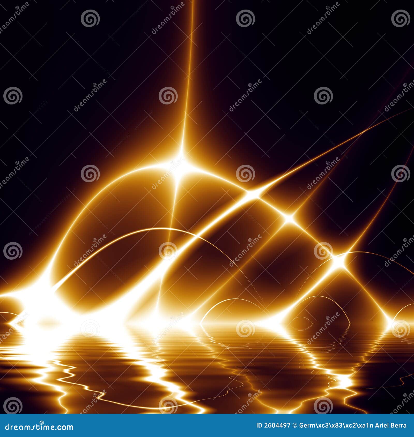 Dance of Lights. stock illustration. Illustration of ethereal - 2604497