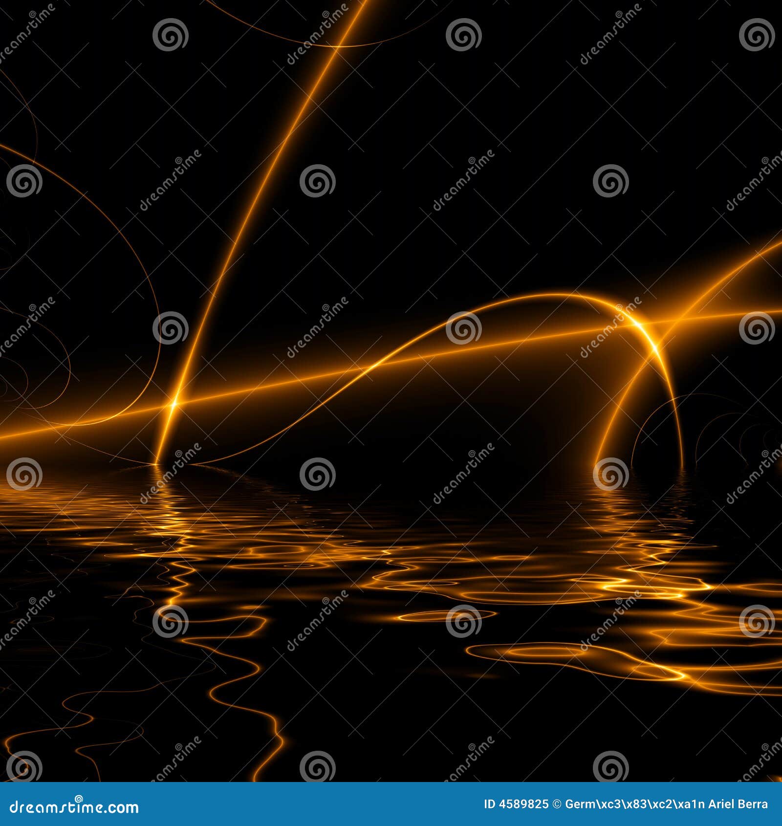 Dance of lights stock illustration. Illustration of fractal - 4589825